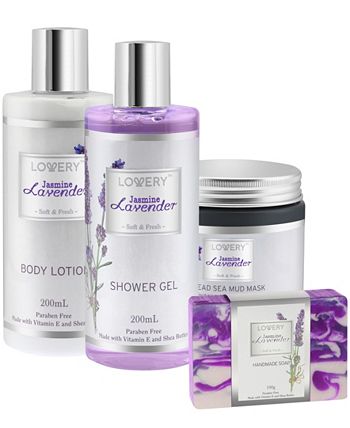 Lovery Jasmine Lavender Bath and Body Gift Set, 5 Piece - Macy's