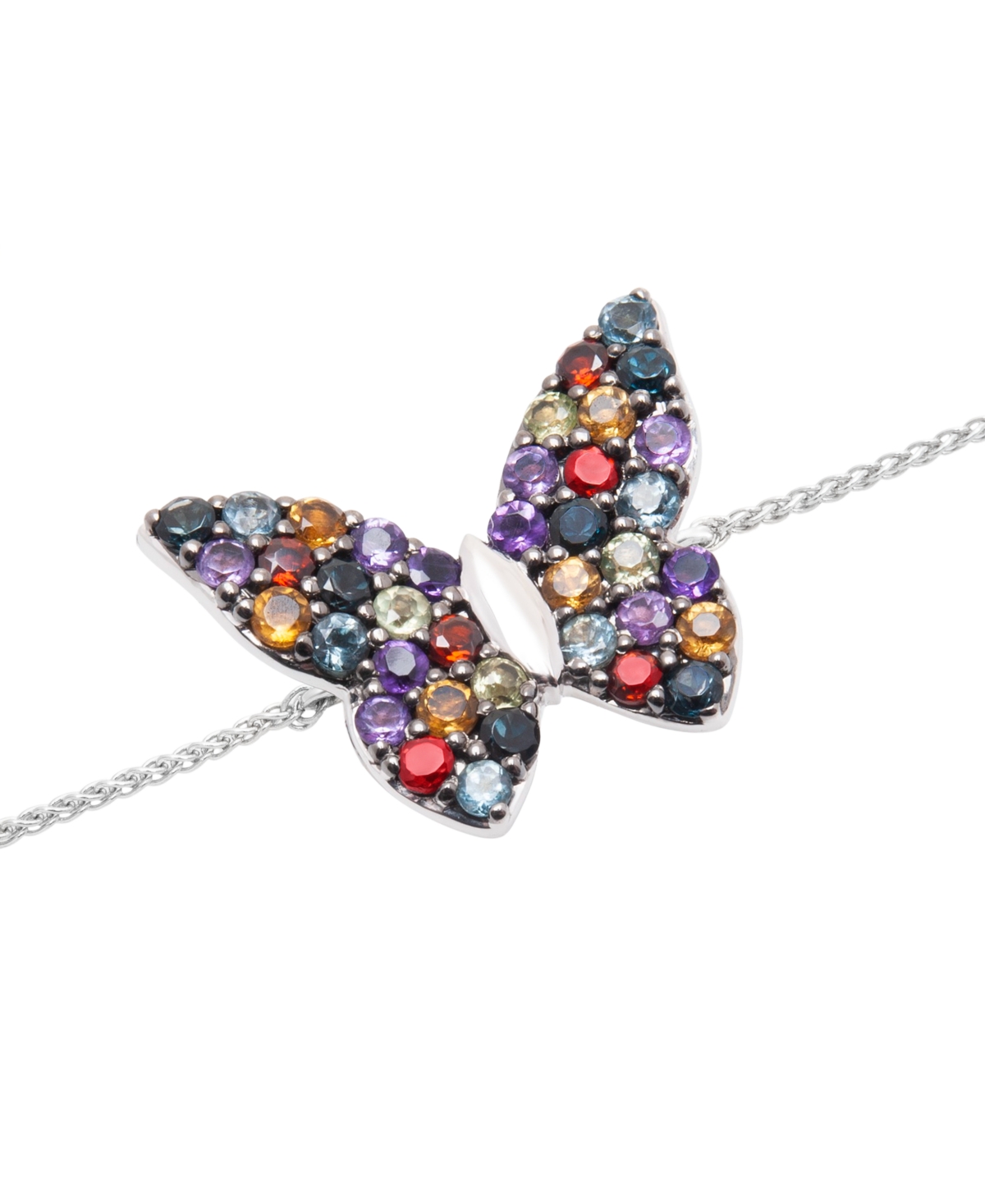 Click here for Multi-Gemstone Butterfly Bolo Bracelet (7/8 ct. t.... prices