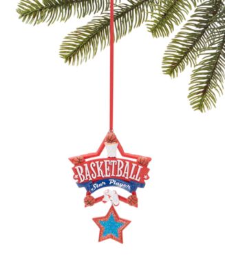 Holiday Lane Sports and Hobbies "Basketball Star Player" Sign Ornament ...