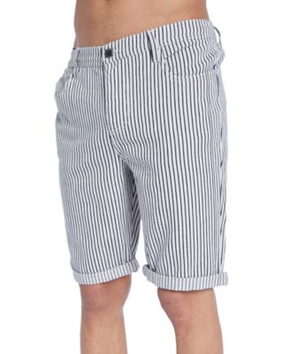 Native Youth Men's Regular-Fit Stripe Denim Shorts - Macy's