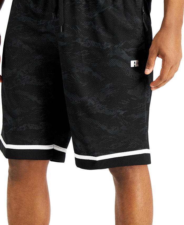Russell Athletic Men's Textured Camouflage Training Shorts - Macy's