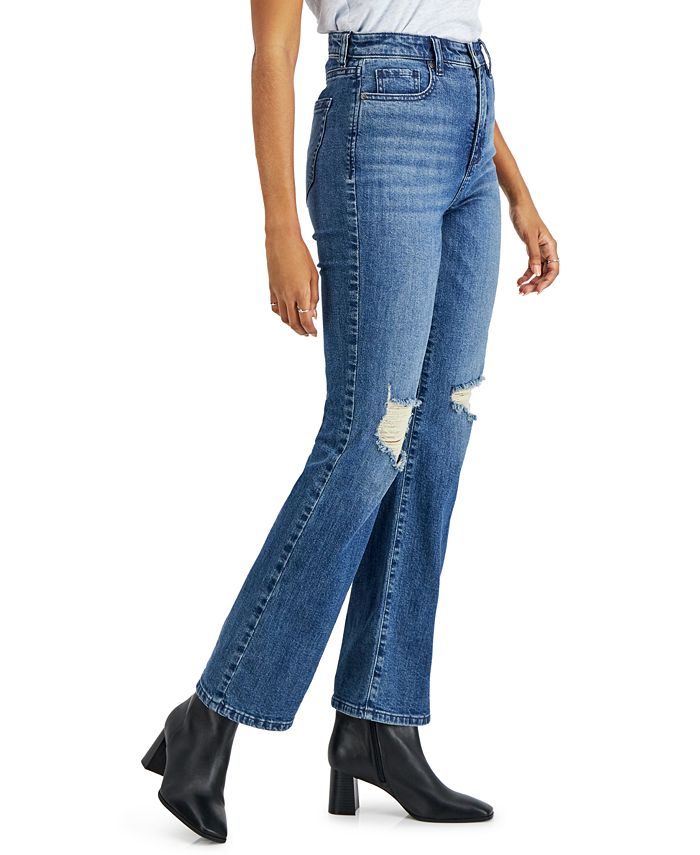 Style & Co Vintage Classic Ripped Bootcut Jeans, Created for Macy's ...