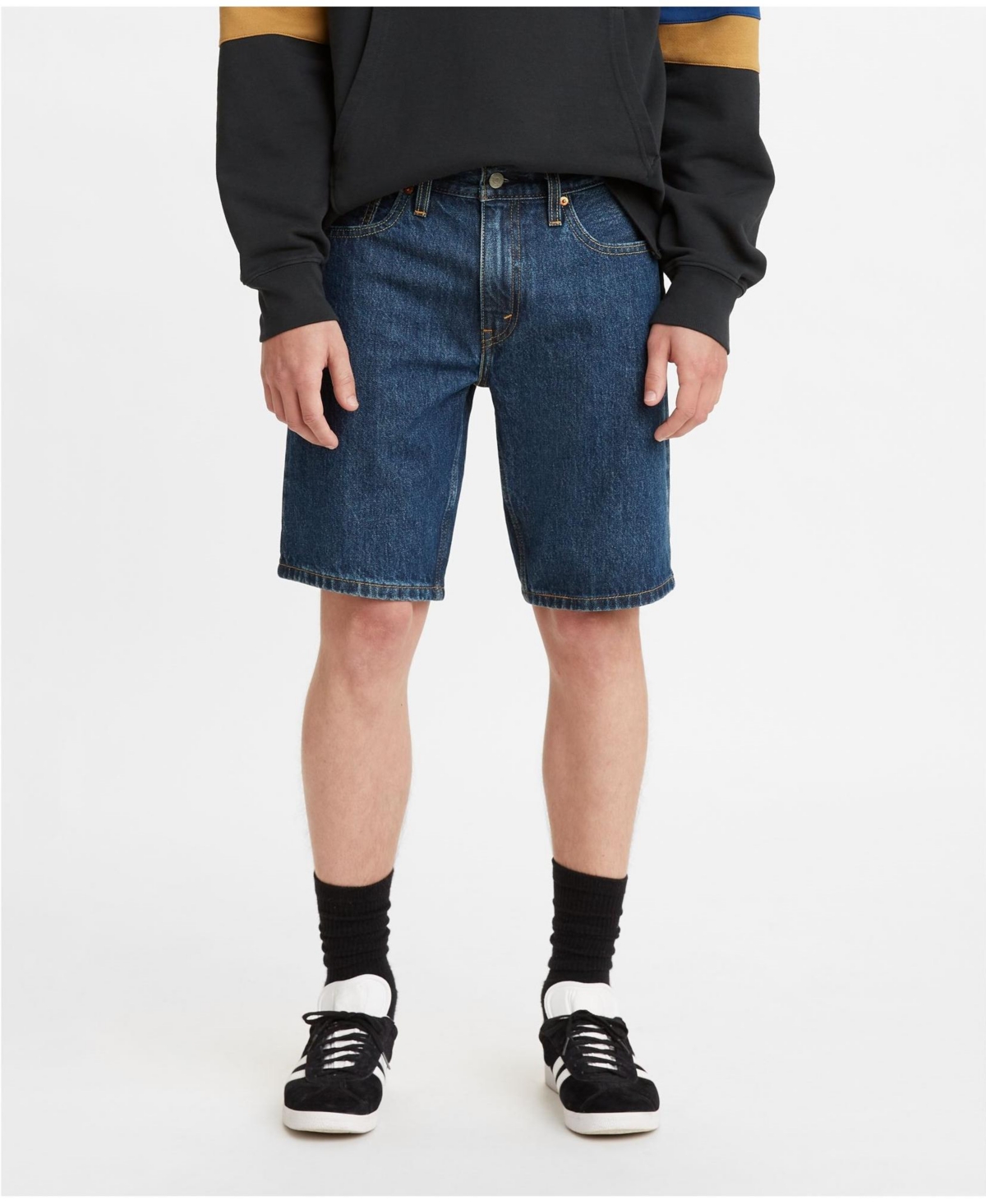 Click here for Levis Mens 405 Standard 10 Jean Shorts - Night Run prices