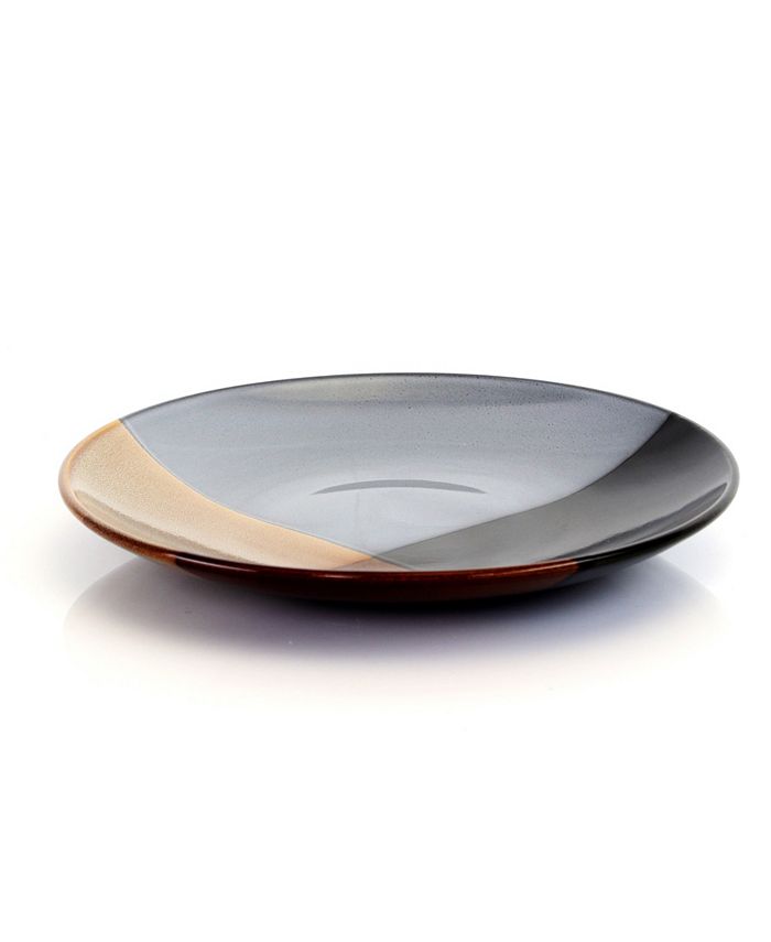 Gibson Convergence Round Stoneware Dinnerware Set, 16 Piece - Macy's