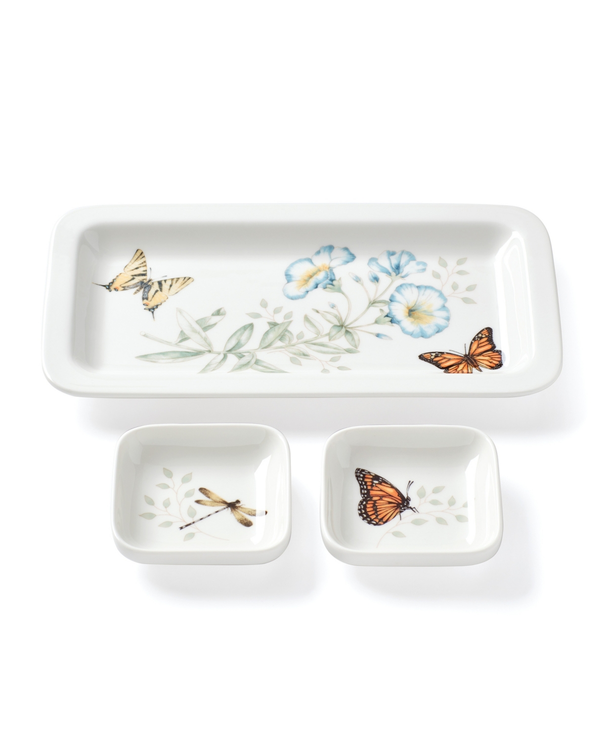 Click here for Lenox Butterfly Meadow Sushi for One Set - White prices
