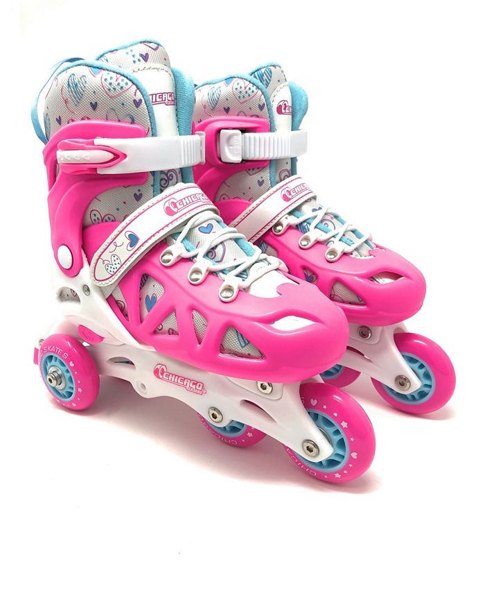 Chicago Skates Chicago Adjustable Inline Training Skate 8pc Combo Set ...