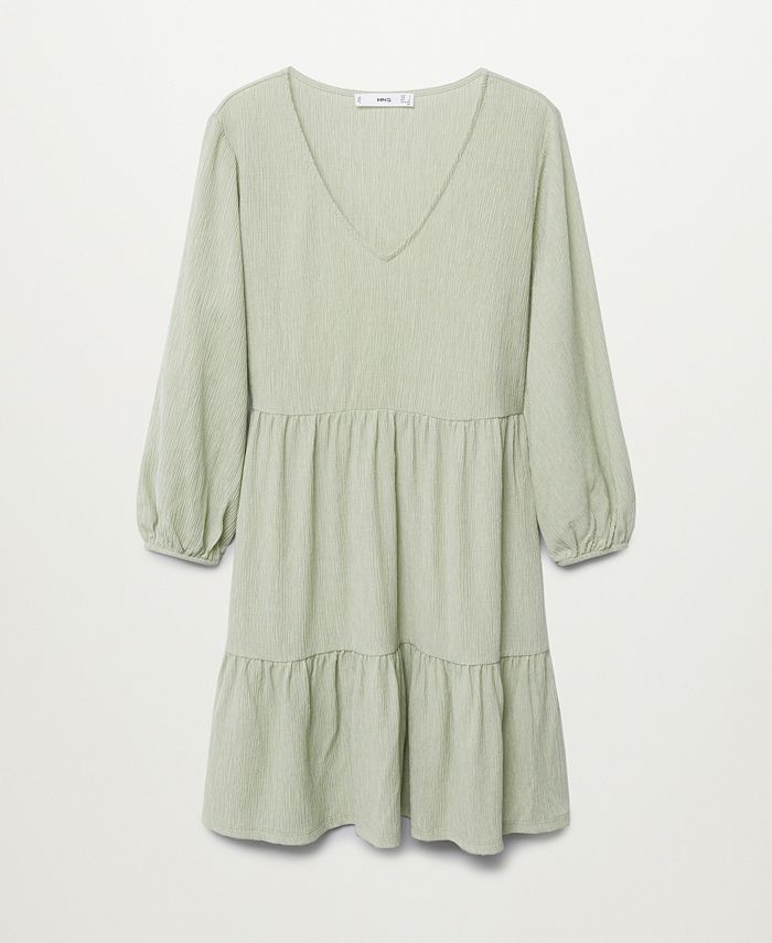 MANGO Textured Short Dress & Reviews - Women - Macy's