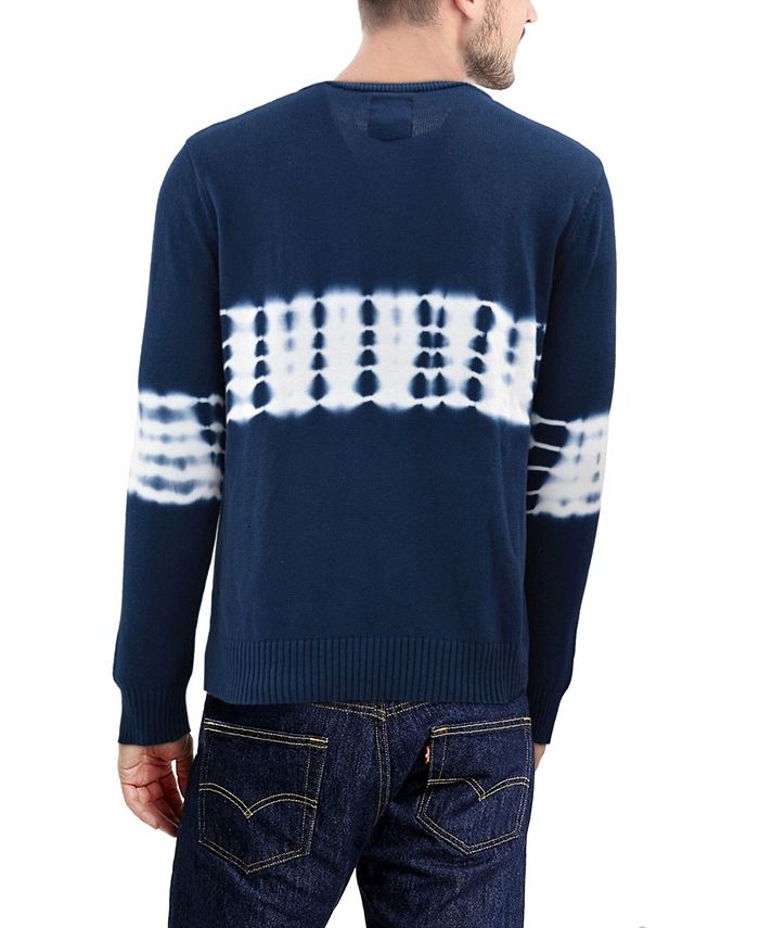 X-Ray Men's Horizontal Tie Dye Crew Neck Sweater & Reviews - Sweaters ...