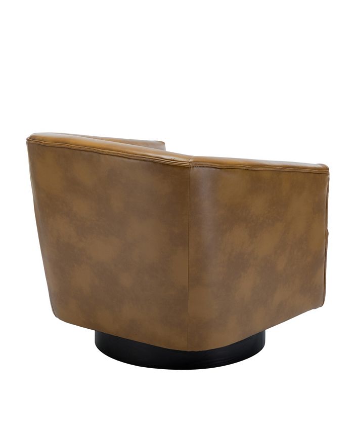 Comfort Pointe Gaven Wood Base Swivel Chair & Reviews - Furniture - Macy's