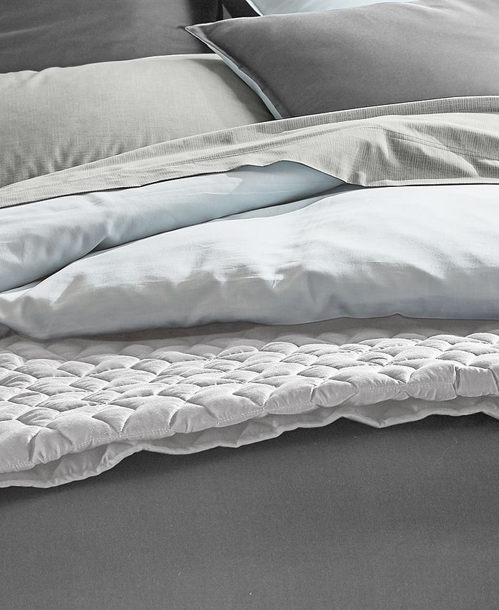 Oake Solid Reversible Cotton Tencel 2-Pc. Comforter Set, Twin, Created ...