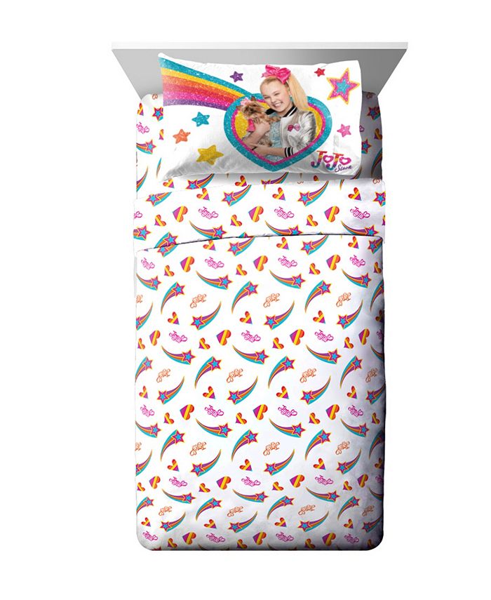 Jojo Siwa Rainbow Sparkle Twin Comforter Set, 6 Pieces - Macy's