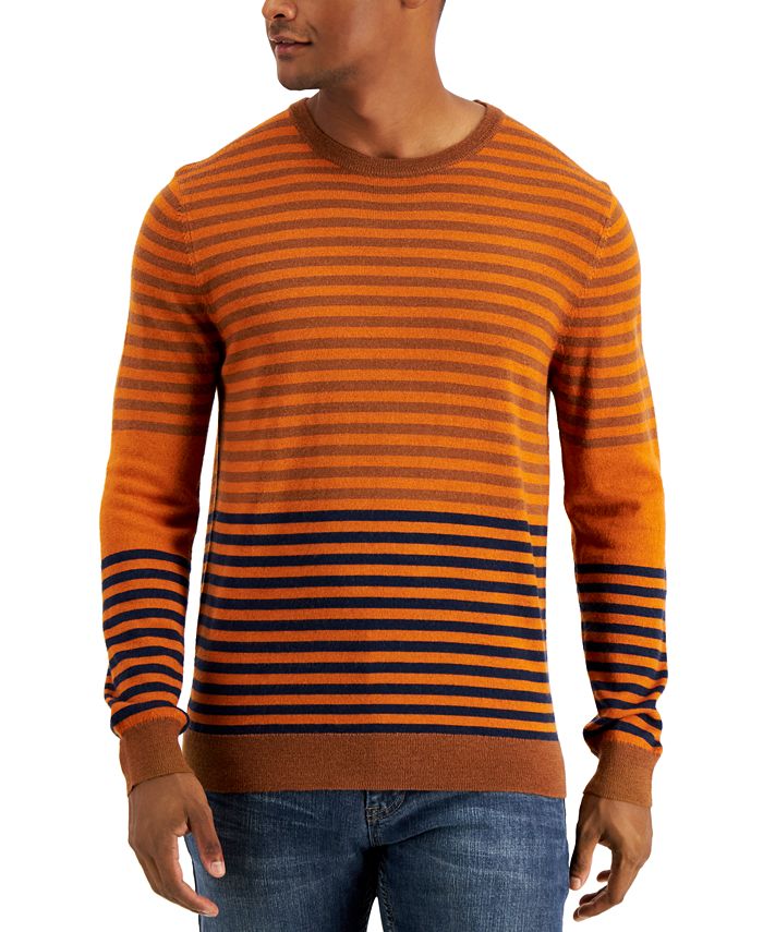 Alfani Men's Simple Stripe Sweater, Created for Macy's - Macy's