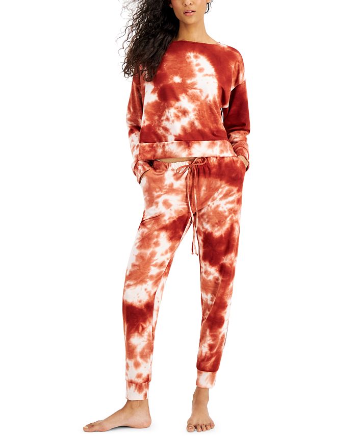 Jenni Women's Tie-Dyed Loungewear Set, Created for Macy's - Macy's