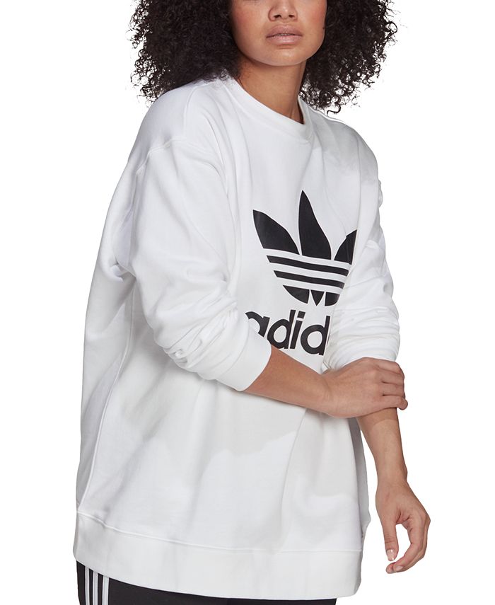 adidas Plus Size Cotton Logo Graphic Sweatshirt - Macy's