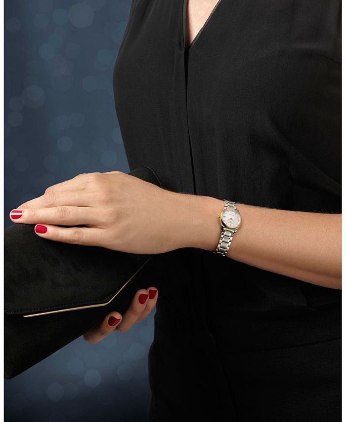 Longines Women's Swiss Automatic Master Diamond Accent 18k Gold and ...