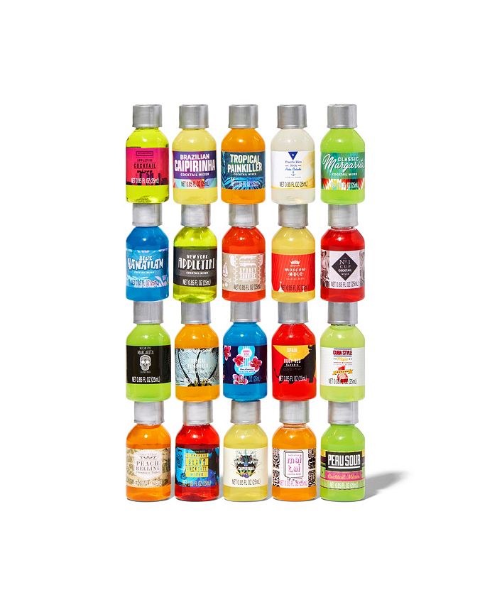 Thoughtfully Mix and Match Cocktail Drink Mixer Mini Sampler, 20 Piece ...
