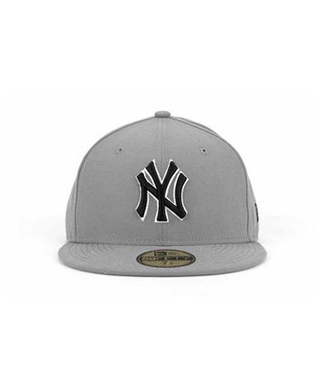 New Era New York Yankees MLB Gray BW 59FIFTY Cap - Macy's