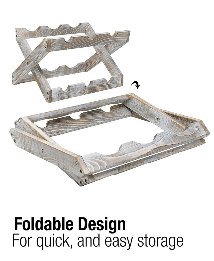 Sorbus Rustic Countertop Wine Rack - Macy's