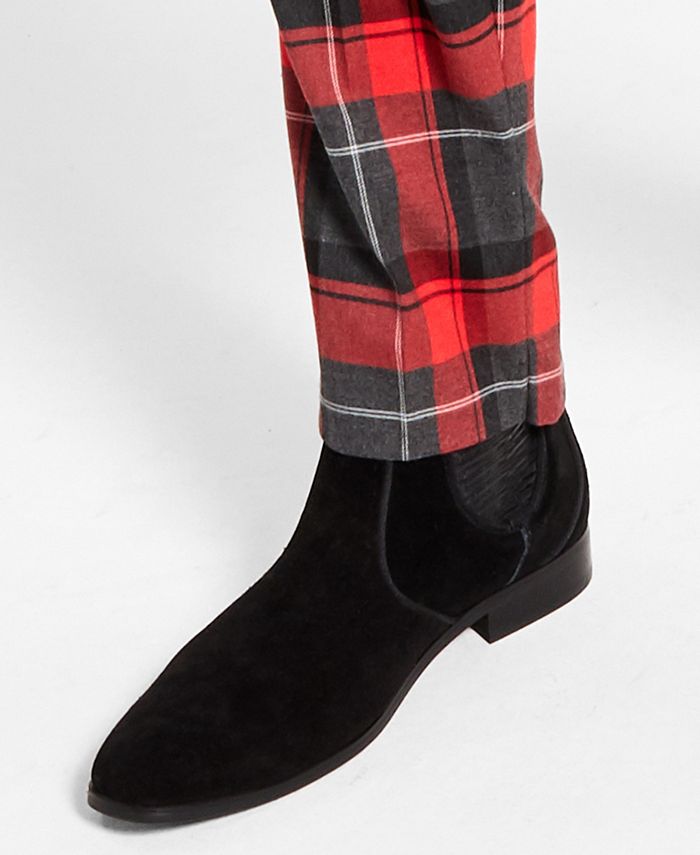 INC International Concepts Men's Brady Slim-Fit Plaid Pants, Created ...
