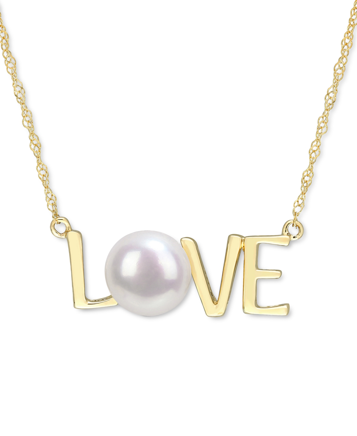 Click here for Cultured Freshwater Pearl (7mm) Love 17 Pendant Ne... prices