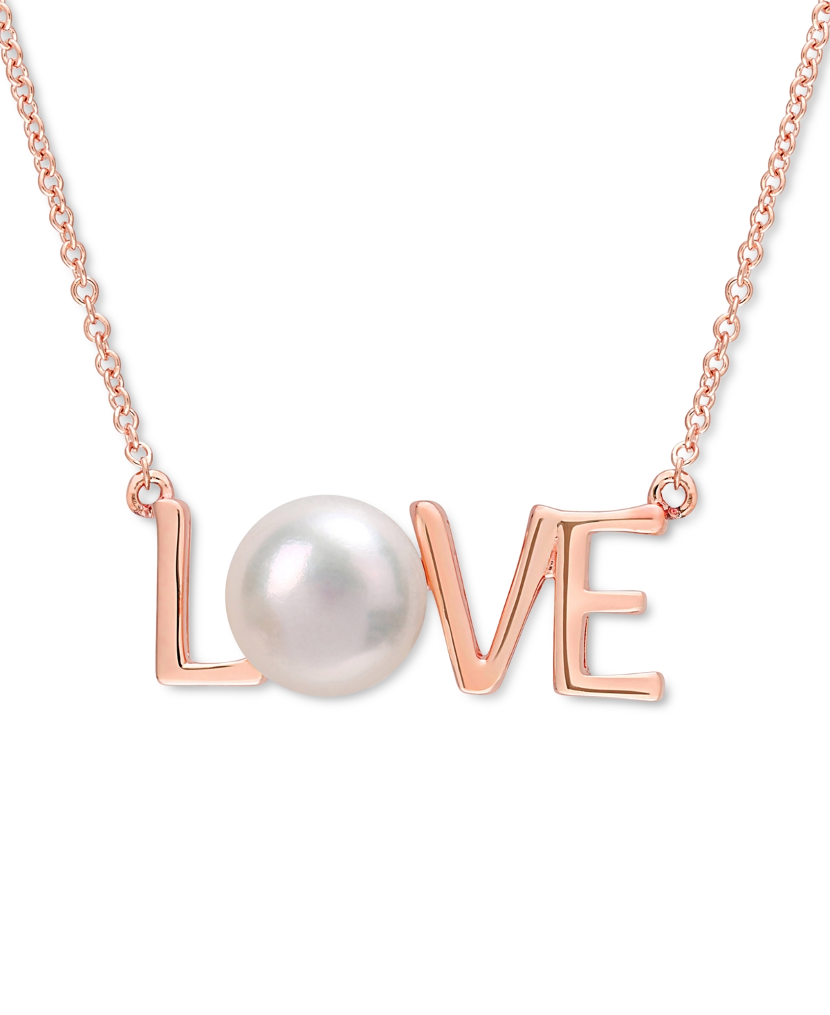 Click here for Cultured Freshwater Pearl (7mm) Love 17 Pendant Ne... prices