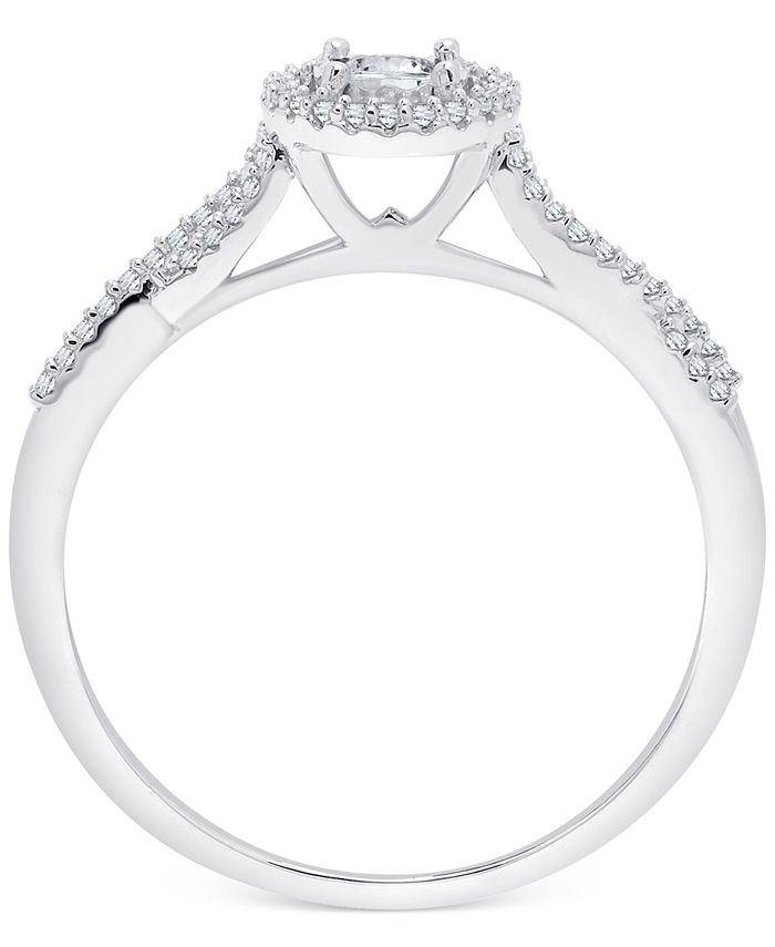 Macy's Diamond Miracle Plate Bridal Set (1/4 ct. t.w.) in 14k White ...