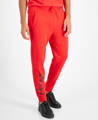 HUGO Men's Logo Script Sweatpants, Created for Macy's - Macy's