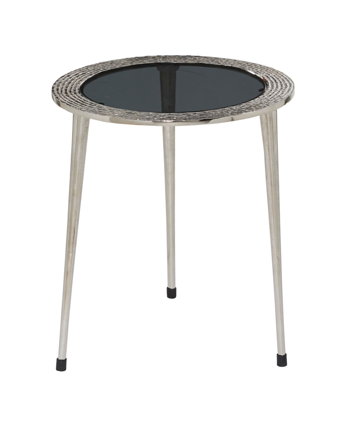Click here for Contemporary Aluminum Accent Table - Silver-Tone prices