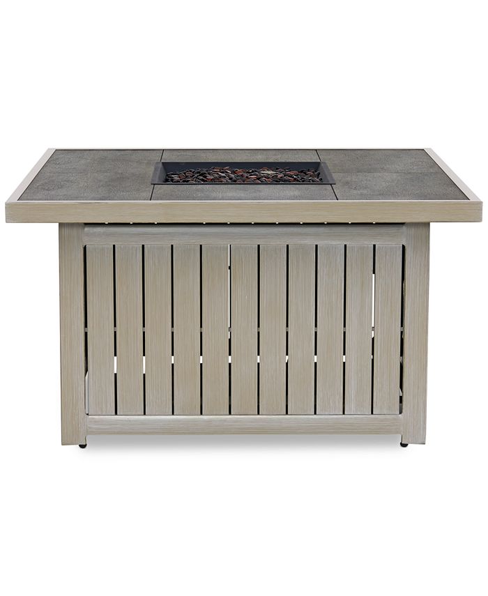 Agio CLOSEOUT! Lakehouse Outdoor Square Fire Pit, Created for Macy's ...