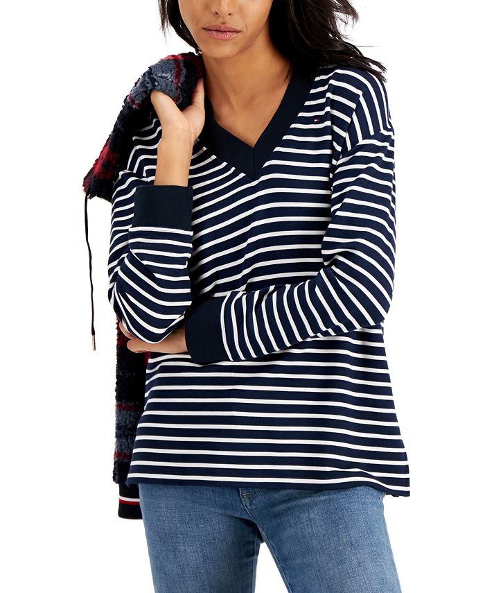 Tommy Hilfiger Striped Top - Macy's