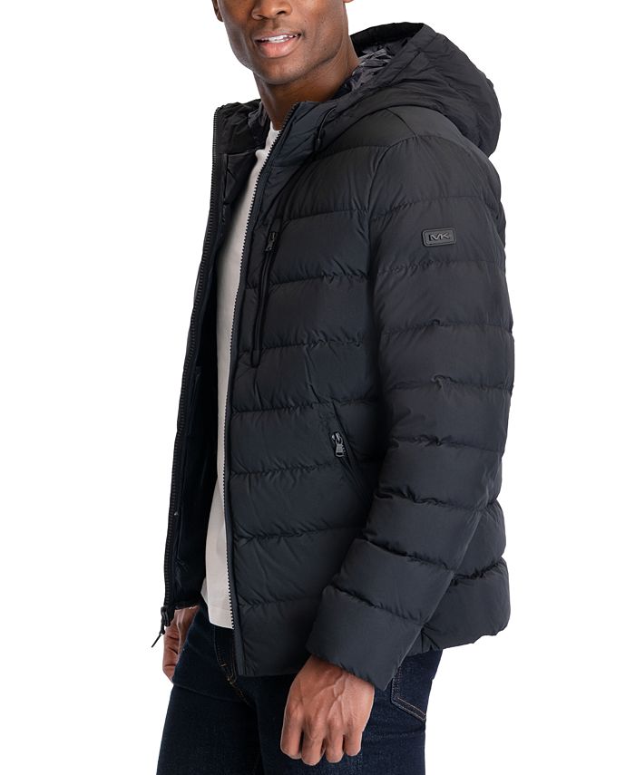 Michael Kors Men's Hooded Puffer Jacket, Created For Macy's - Macy's