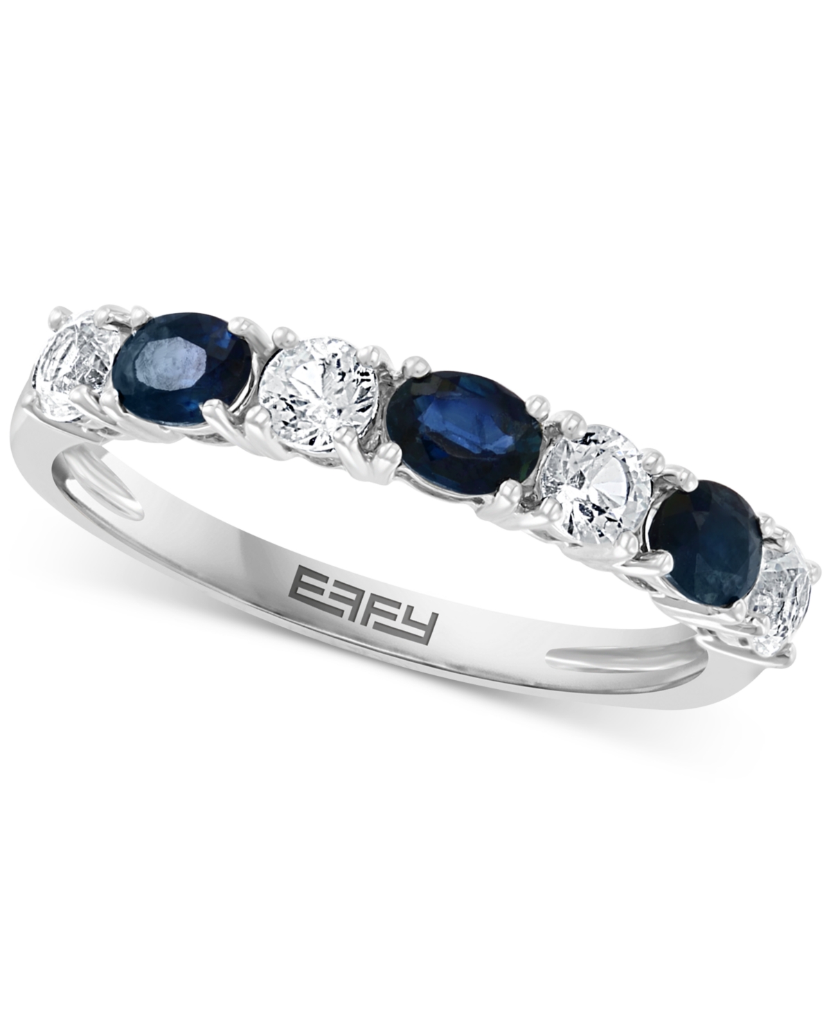 Click here for Effy Blue & White Sapphire (1-1/10 ct. t.w.) Band... prices
