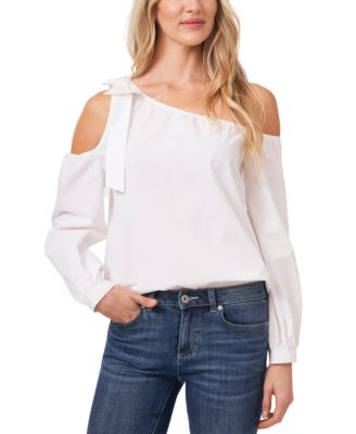 CeCe Asymmetric Cold-Shoulder Top - Macy's