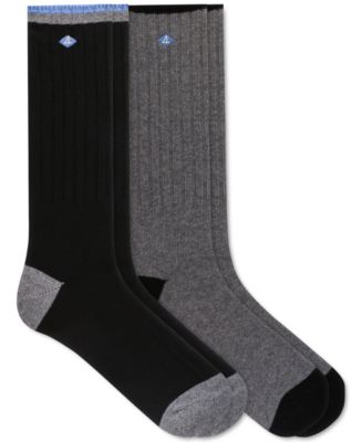 Sperry Men's Two-Pack Marl and Solid Boot Crew Socks - Macy's