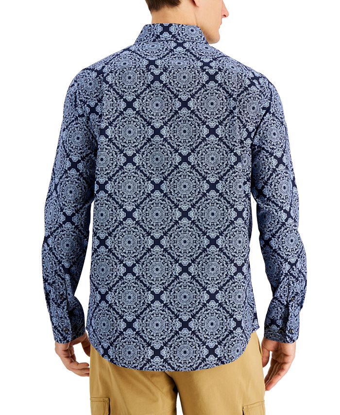 Club Room Mens Medallion Shirt Created For Macys Macys
