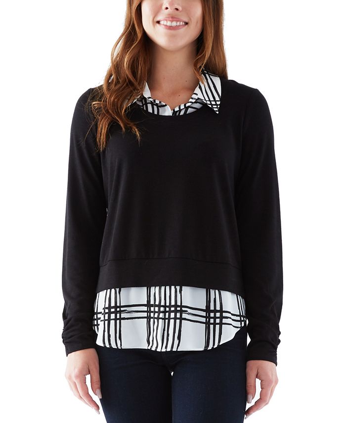 BCX Juniors' Layered-Look Top - Macy's