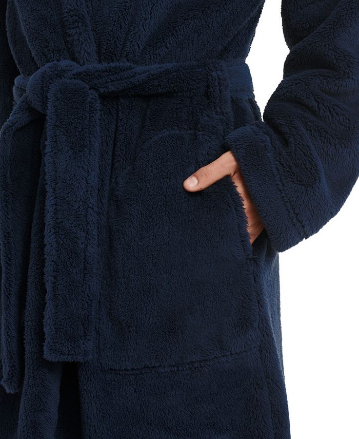 UGG® Men's Fleece Hooded Robe - Macy's
