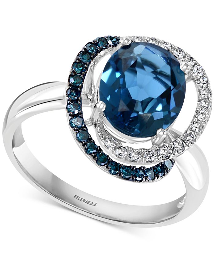 EFFY Collection EFFY® London Blue Topaz (2-5/8 ct. t.w.) & Diamond (1/3 ...