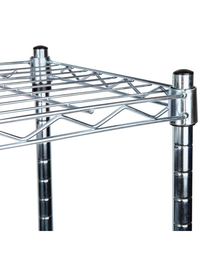 Mind Reader 4-Tier Adjustable Storage Rack, Silver - Macy's