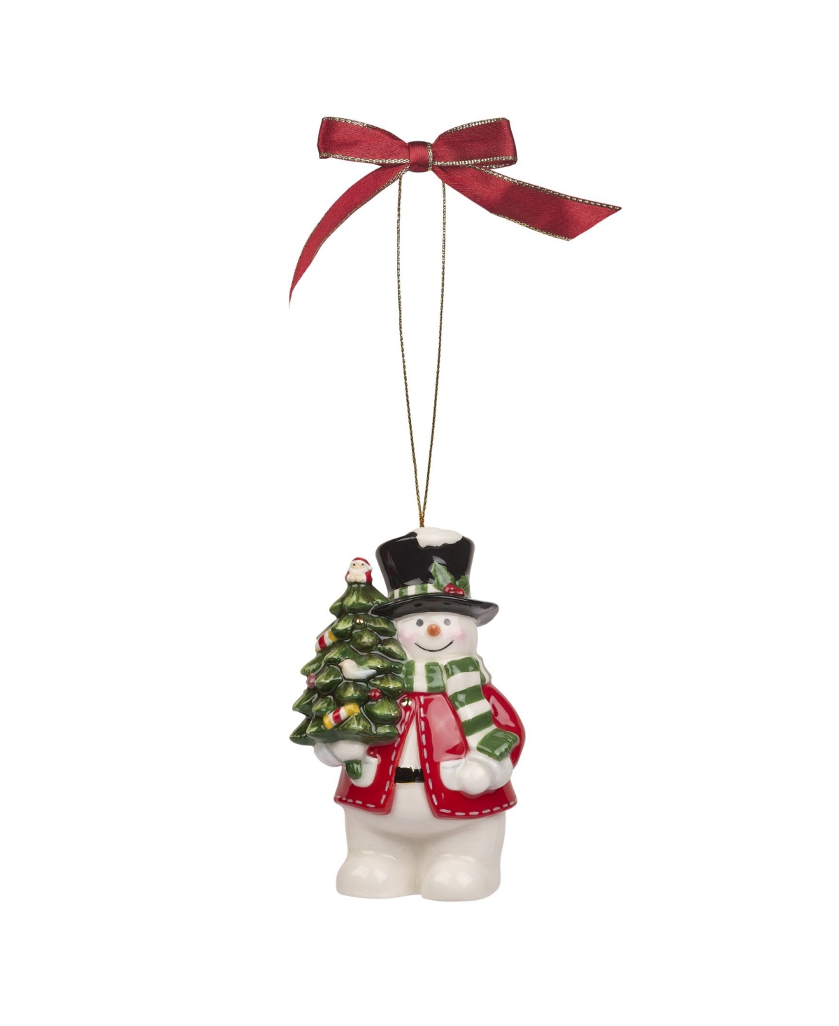 Click here for Christmas Tree Snowman Ornament - White Multi prices