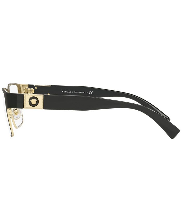 Versace VE1274 Men's Rectangle Eyeglasses - Macy's