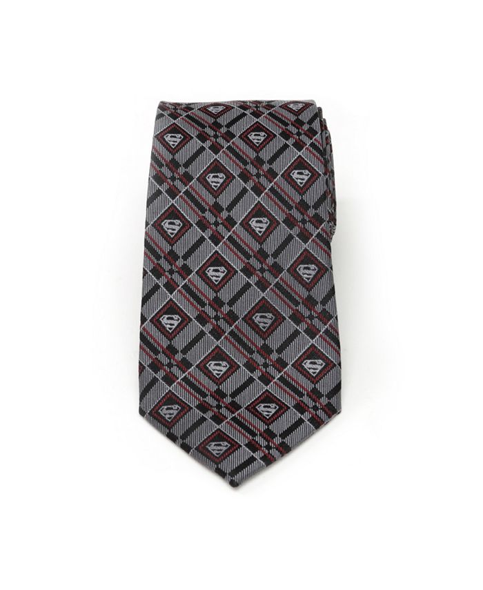 DC Comics Men's Superman Geometric Silk Tie - Macy's