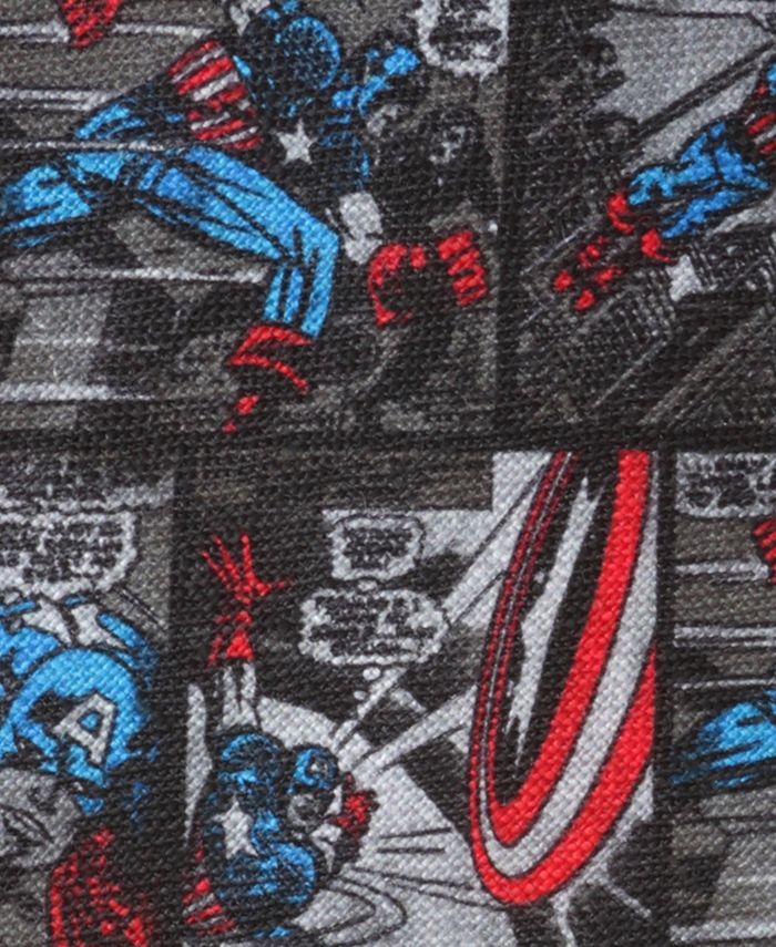 Marvel Men's Captain America Comic Tie - Macy's