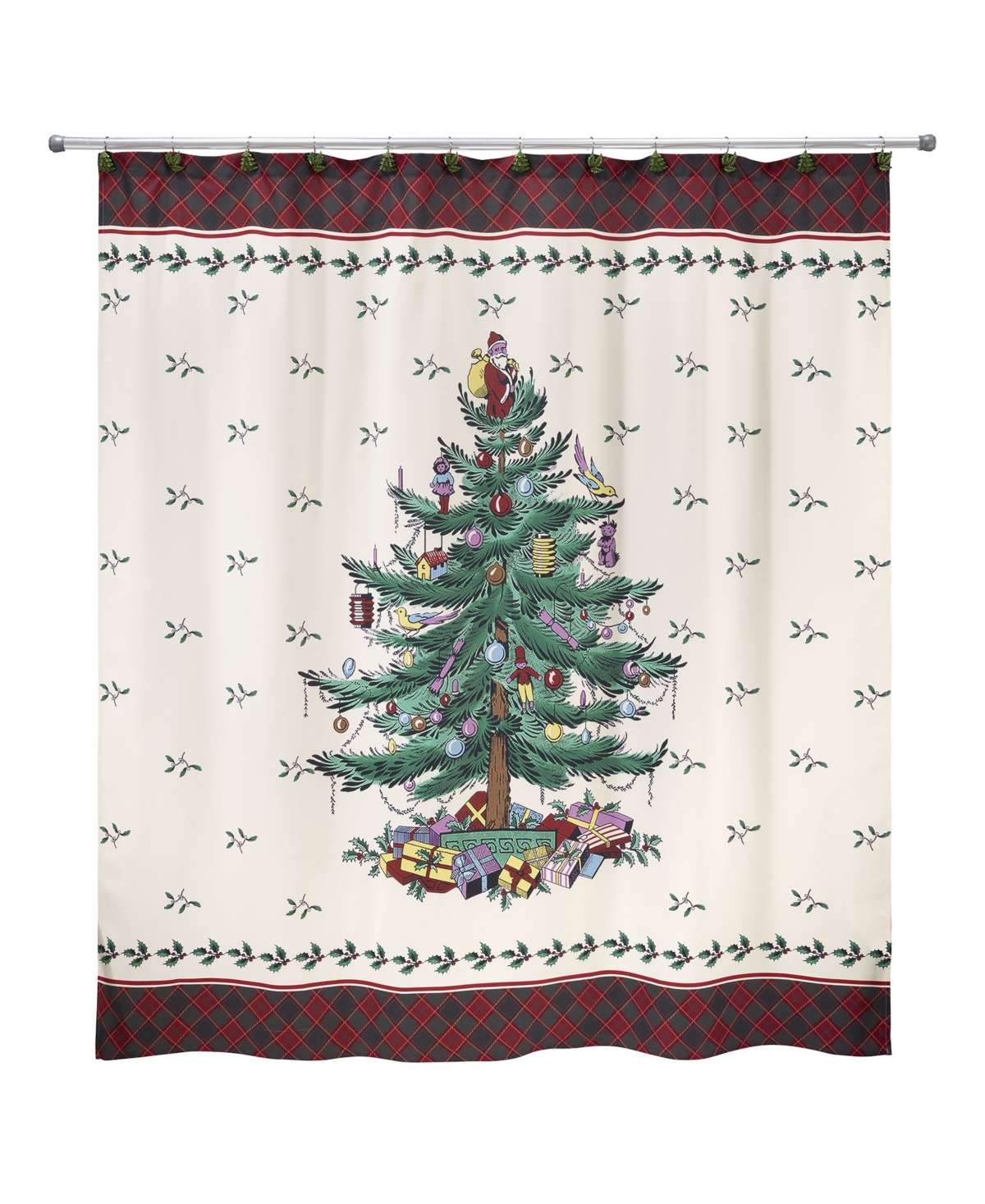 Click here for Spode Tartan Shower Curtain  72 x 72 - Multi prices