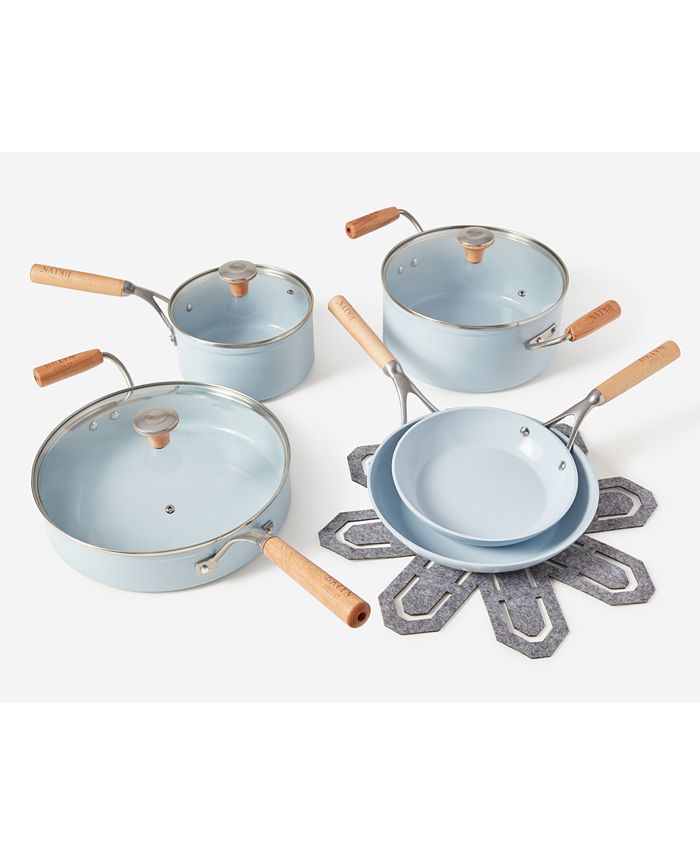 Brooklyn Steel Co. Atmosphere Nonstick Aluminum 12-Pc. Cookware Set ...