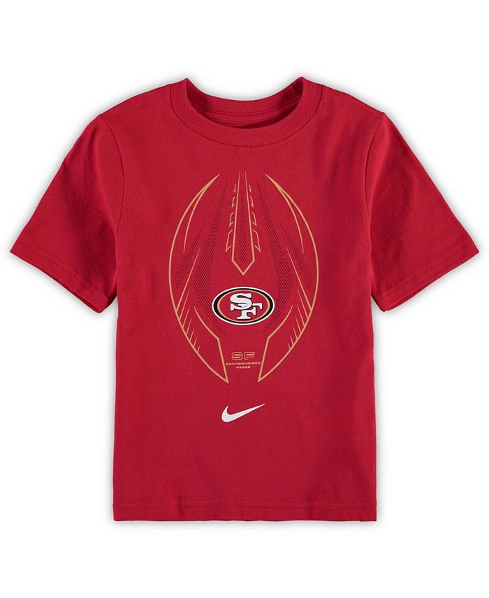 Nike Preschool Boys and Girls Scarlet San Francisco 49Ers Team Icon T ...