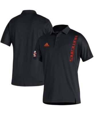 Men's Black Miami Hurricanes 2021 Sideline Aeroready Polo - Macy's