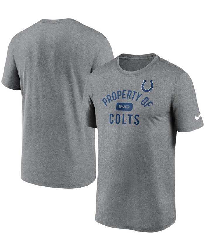 Nike Men's Big and Tall Heathered Charcoal Indianapolis Colts Property ...
