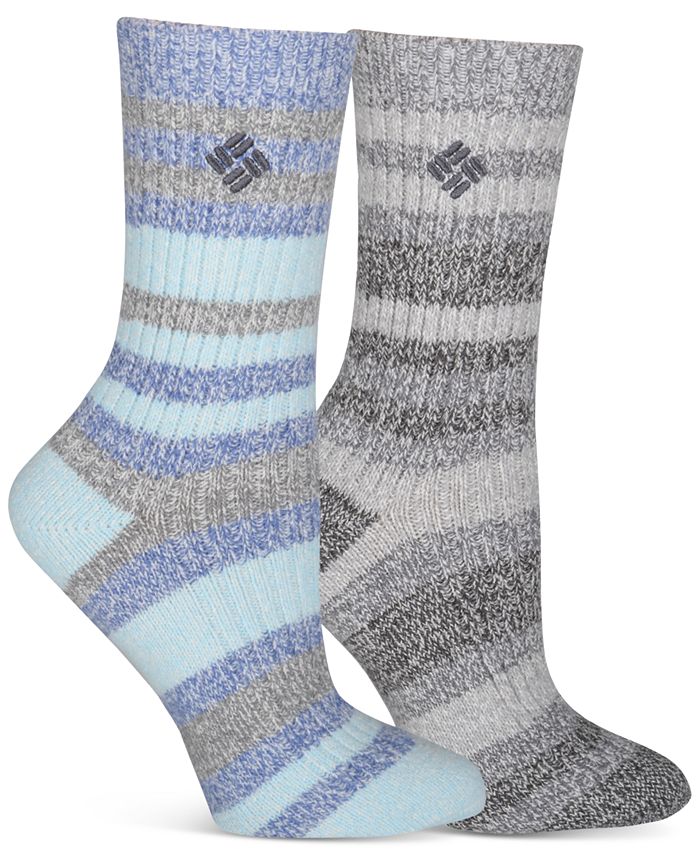 Columbia 2-Pk. Striped Crew Socks - Macy's