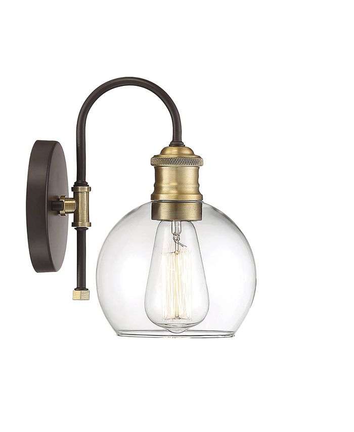 Meridian Lighting Knurled 1-Light Outdoor Wall-Light - Macy's